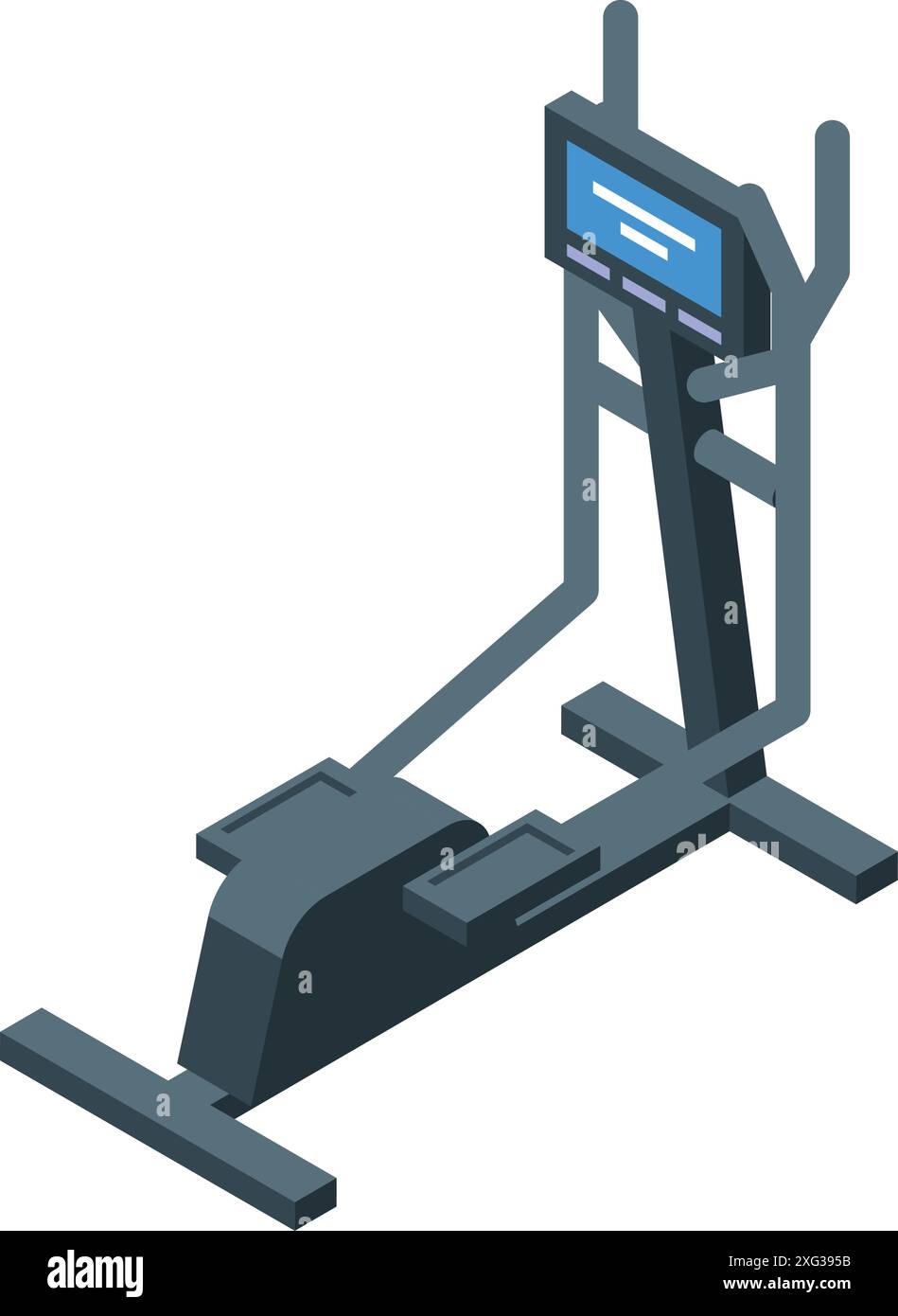 Elliptical trainer with monitor for tracking workout progress and ...
