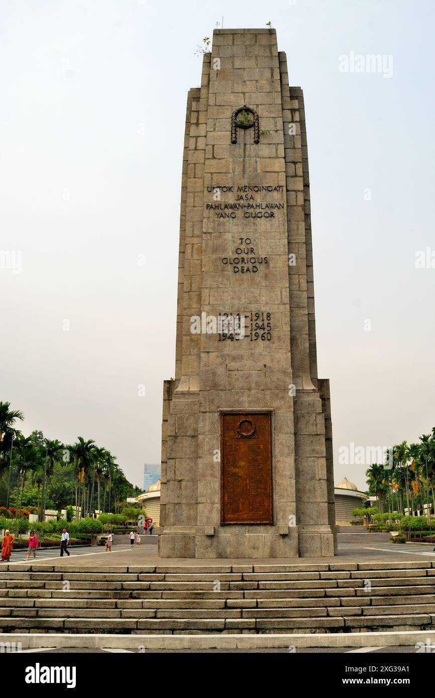 Partial view of The Tugu Negara, is a national monument, located in ...