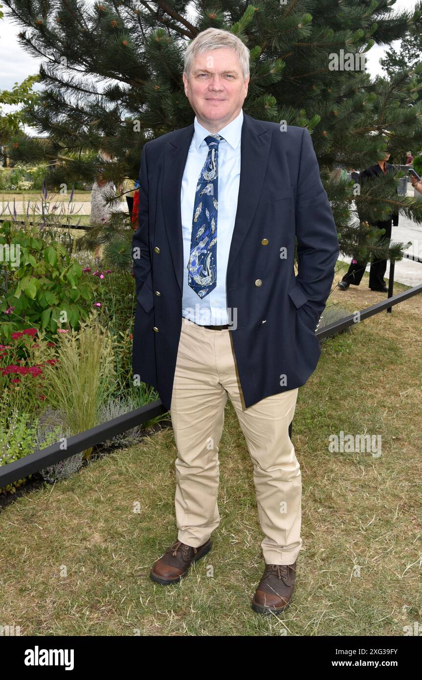 Ray Mears attends the RHS Hampton Court Palace Garden Festival, Hampton ...