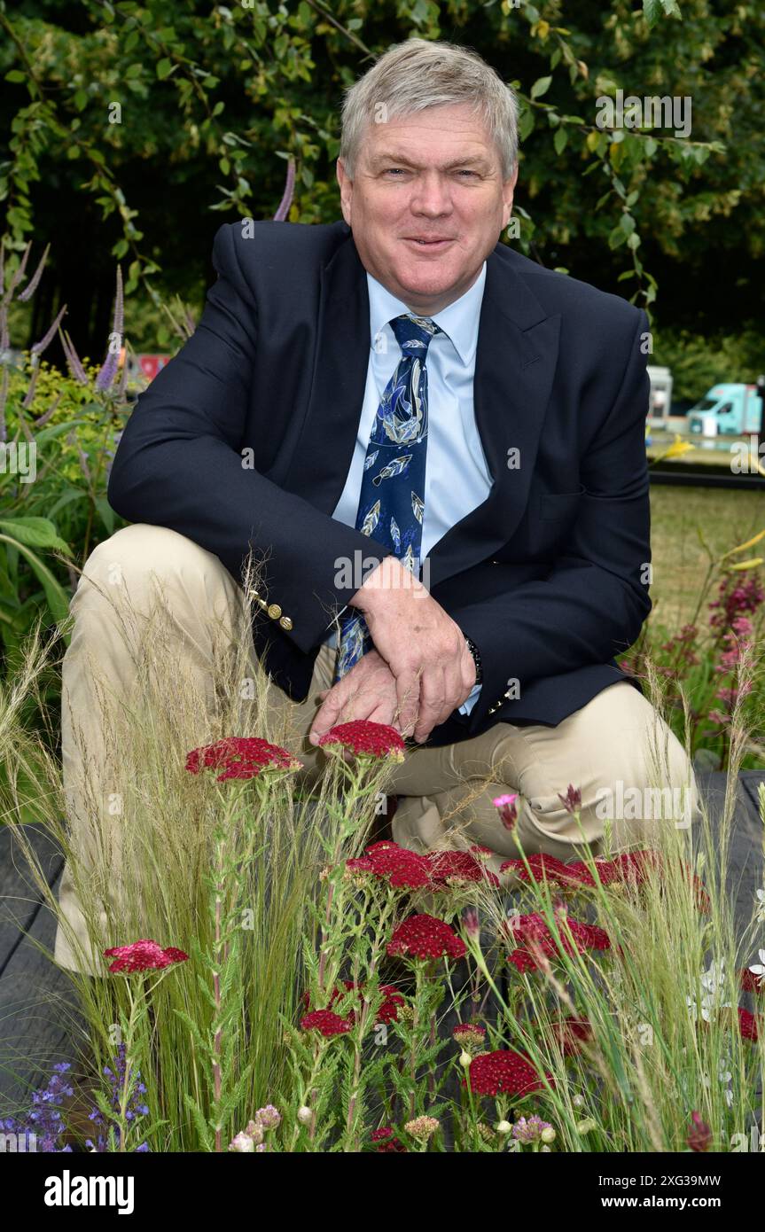 Ray Mears attends the RHS Hampton Court Palace Garden Festival, Hampton ...