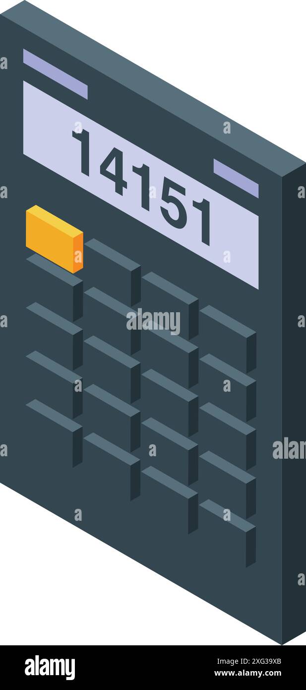 Electronic calculator displaying numbers, representing concepts like ...