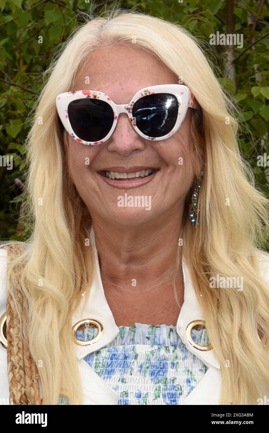 1 July 2024. East Molesey, Surrey, UK. Vanessa Feltz at the 2024 RHS ...