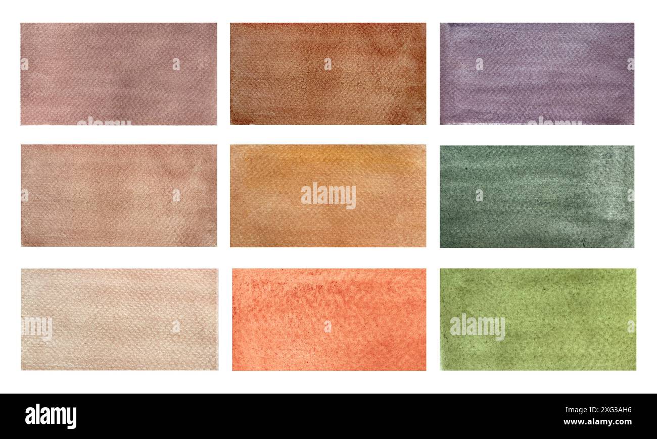 Brown, sepia, umber, orange, purple, green, fir, cacao wash abstract ...