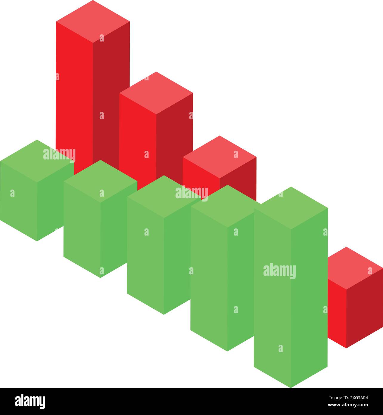 3d negative statistic chart hi-res stock photography and images - Alamy