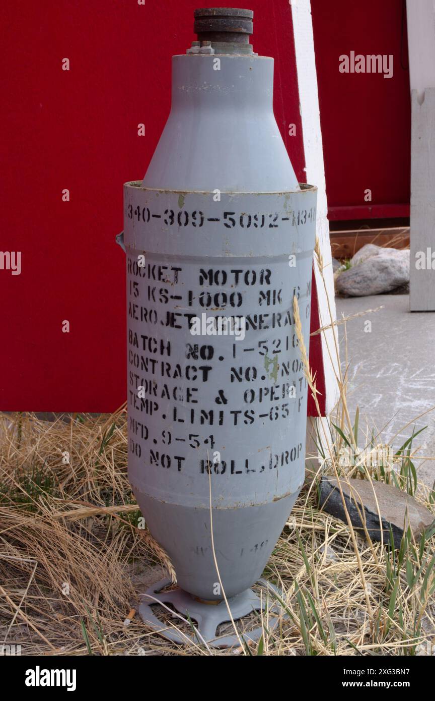 JATO Jet Assisted Takeoff rocket motor bottle used by US Air Force C130 ...