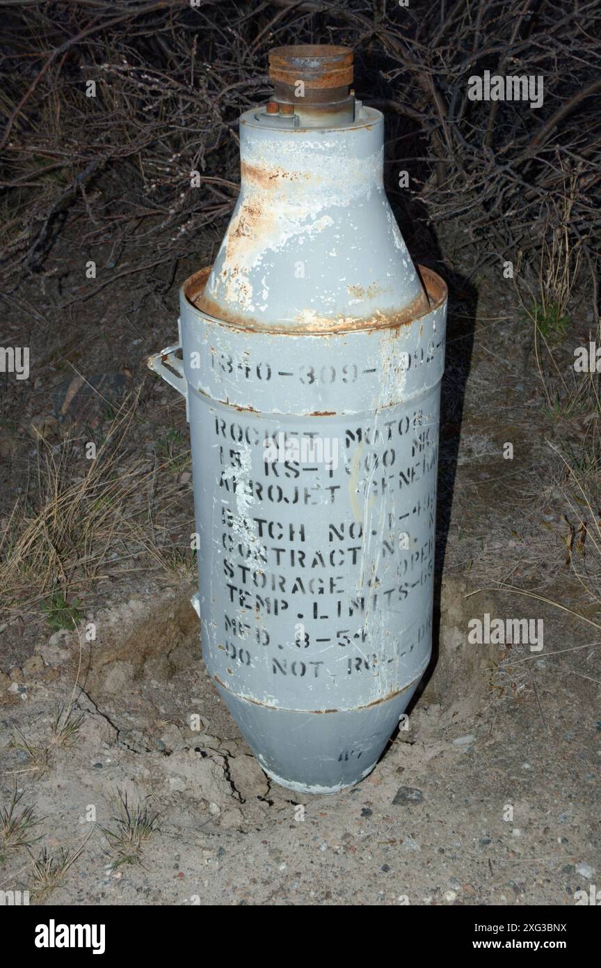 JATO Jet Assisted Takeoff rocket motor bottle used by US Air Force C130 ...