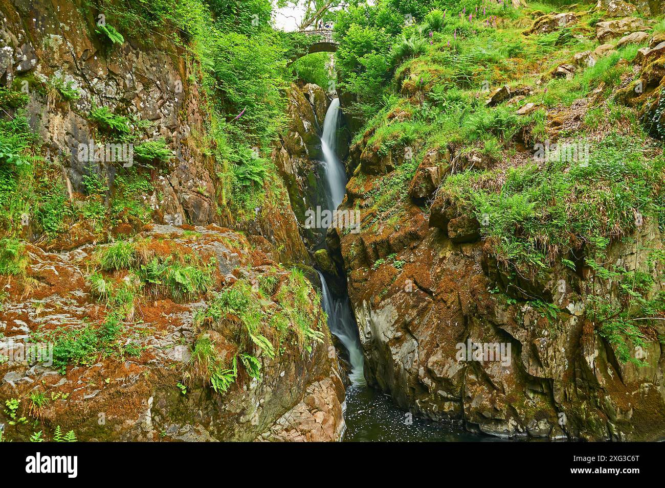 Aira Force waterfall England's highest single drop waterfall in the ...
