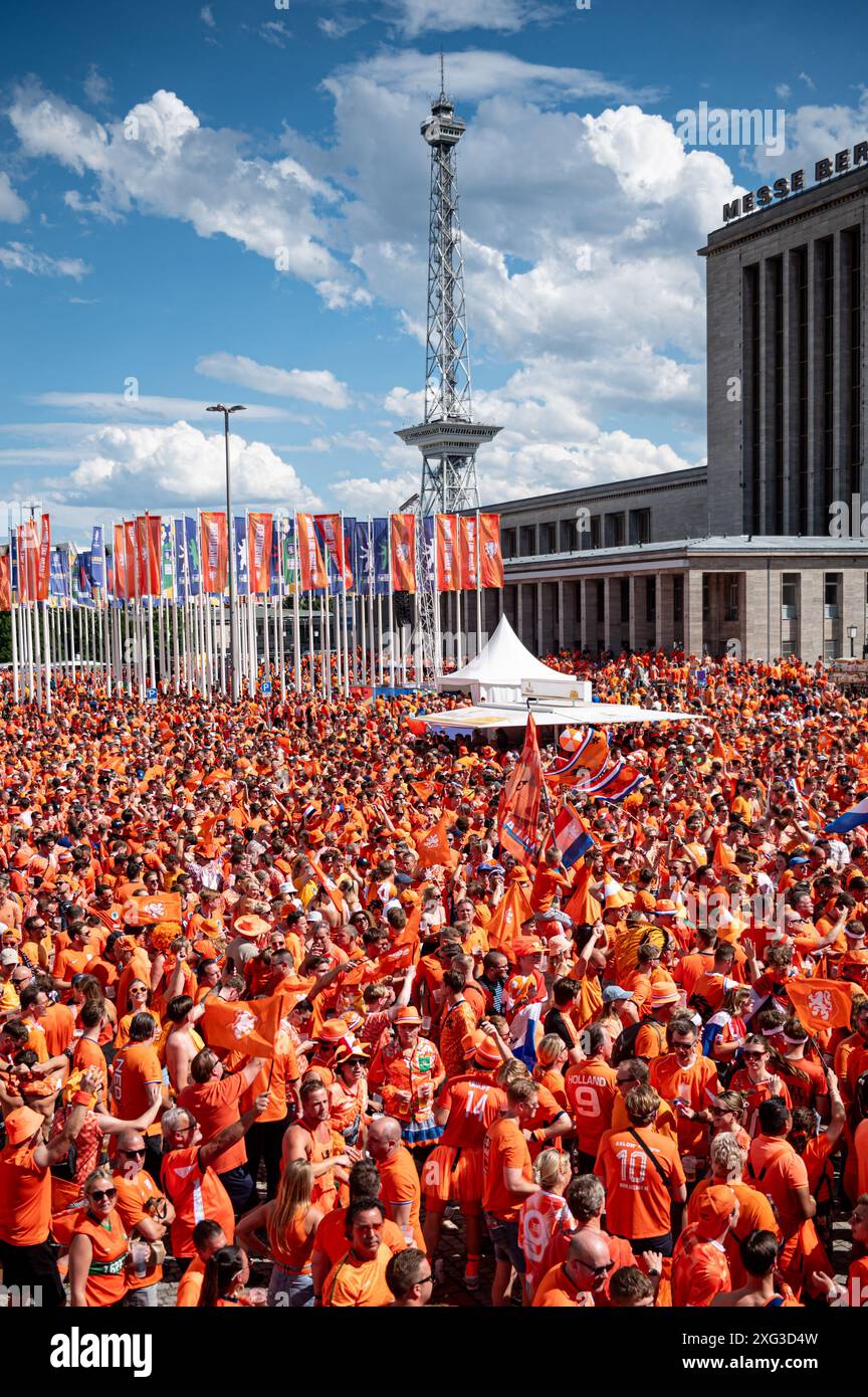 06 July 2024, Berlin: Soccer: European Championship, Netherlands ...