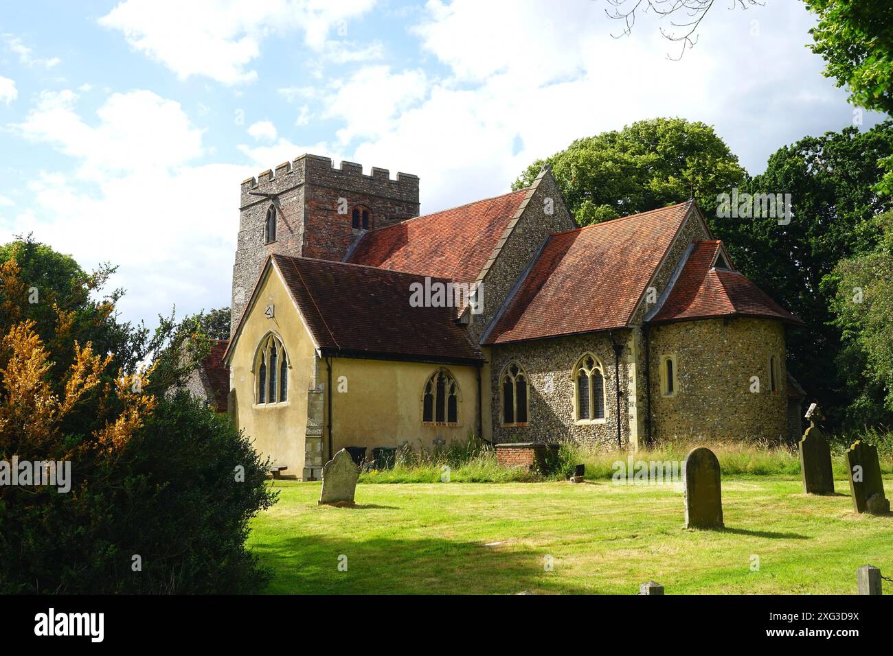 The Church of St Giles, Great Maplestead Stock Photo - Alamy