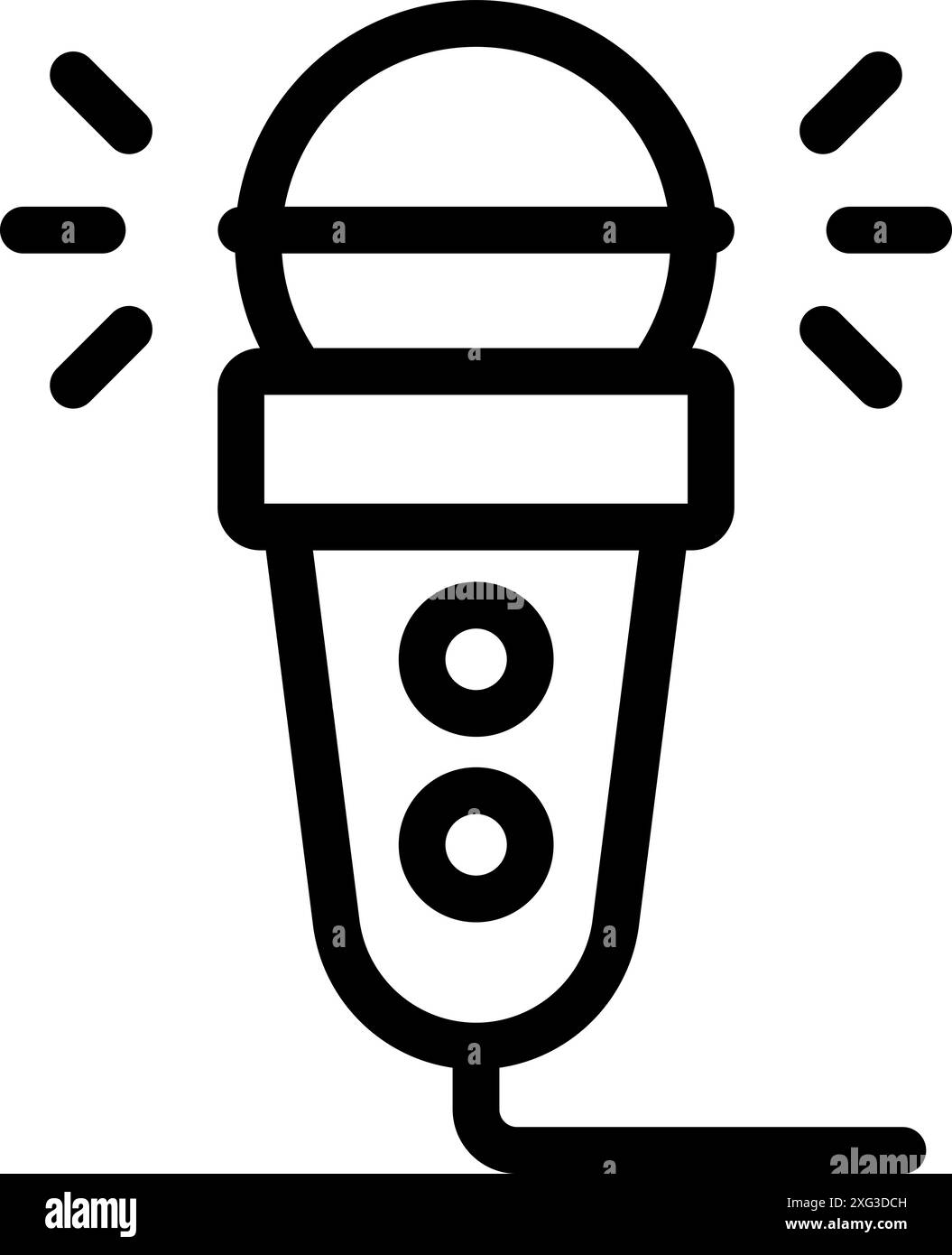 Microphone icon for podcasting or radio broadcasting Stock Vector Image ...
