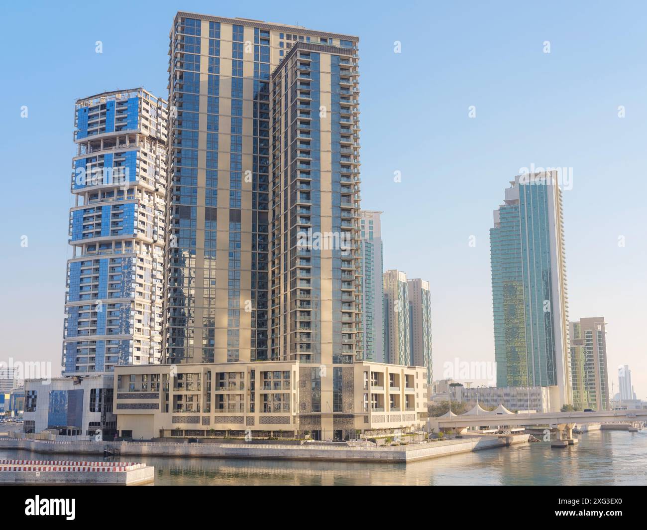 Abu Dhabi, UAE - January 11 2024: buildings and details, public areas ...