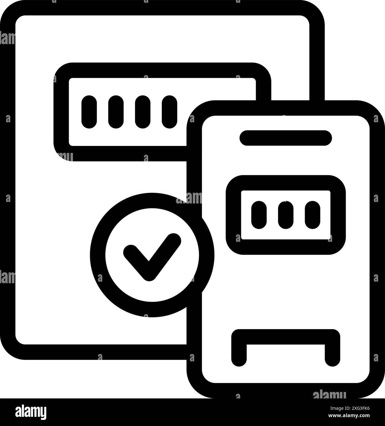 Electricity meter reading Stock Vector Images - Alamy