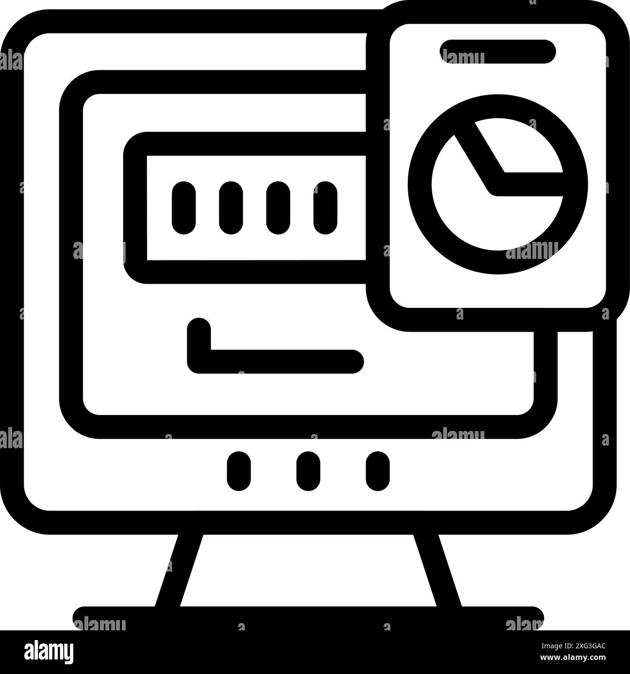 Digital interface overlay data analysis Stock Vector Images - Alamy