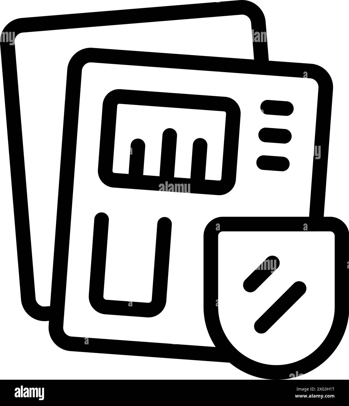 Icon Of A Secure Document Management System Ensuring Data Protection