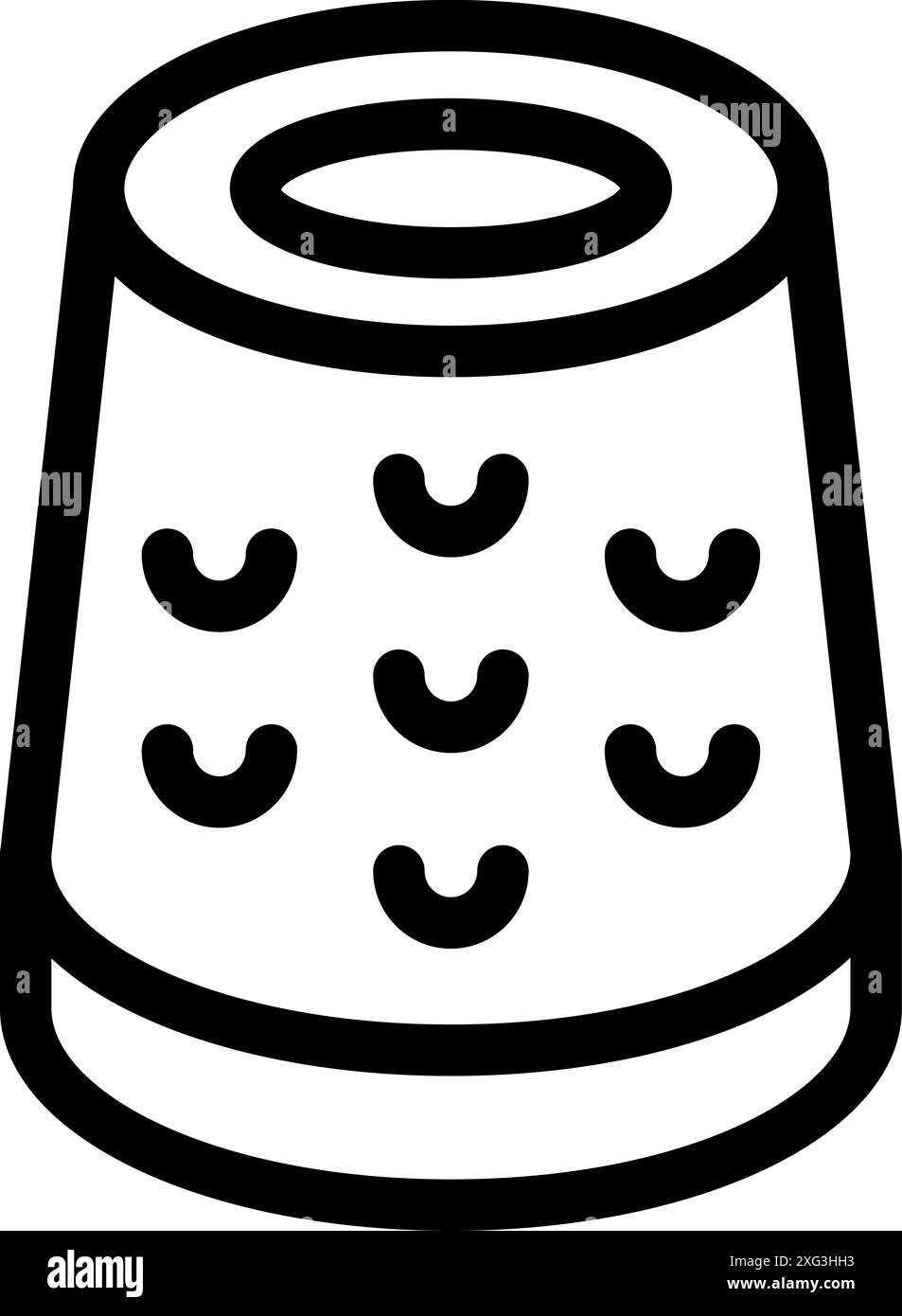 Seamstress sewing needle thimble Black and White Stock Photos & Images ...