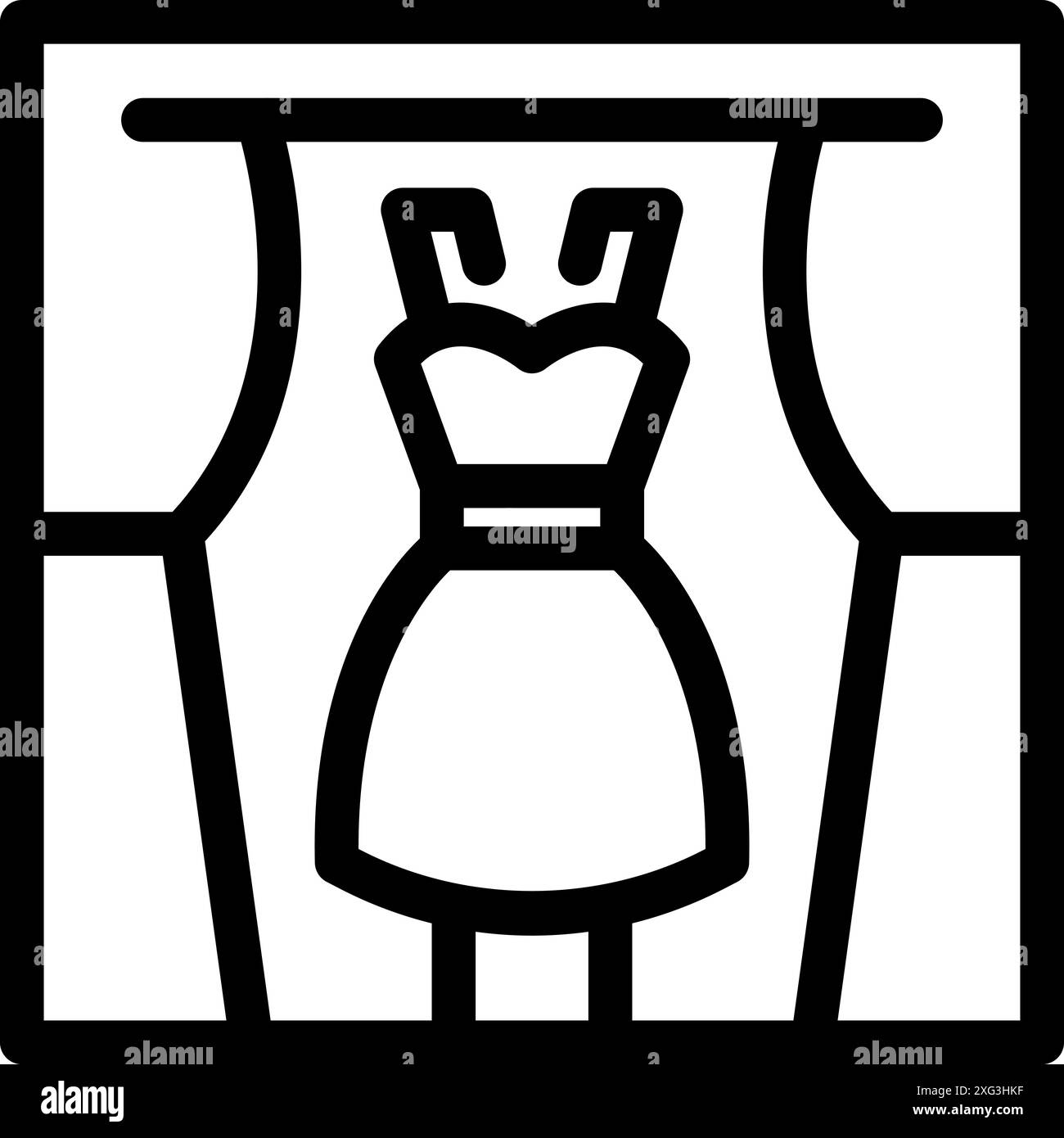 Fashion atelier presenting new dress design on mannequin in dressing ...