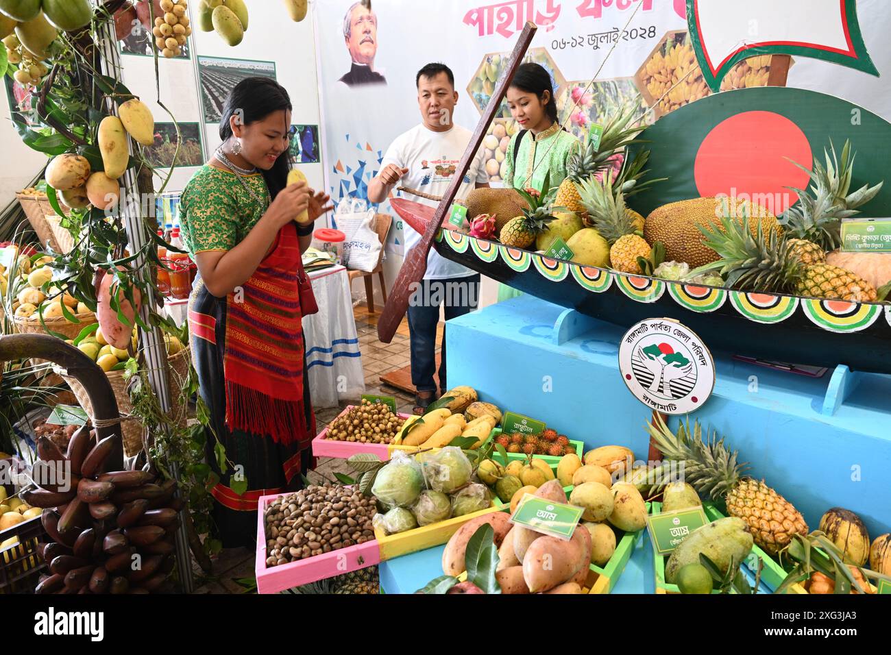 Dhaka, Bangladesh. 06th July, 2024. Tribal peoples display their ...