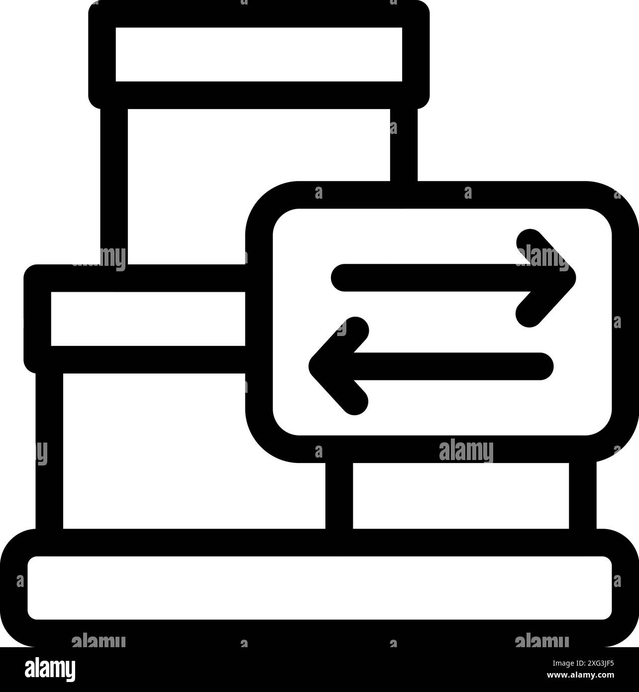 Illustration of a data exchange platform managing the flow of big data with arrows indicating ...