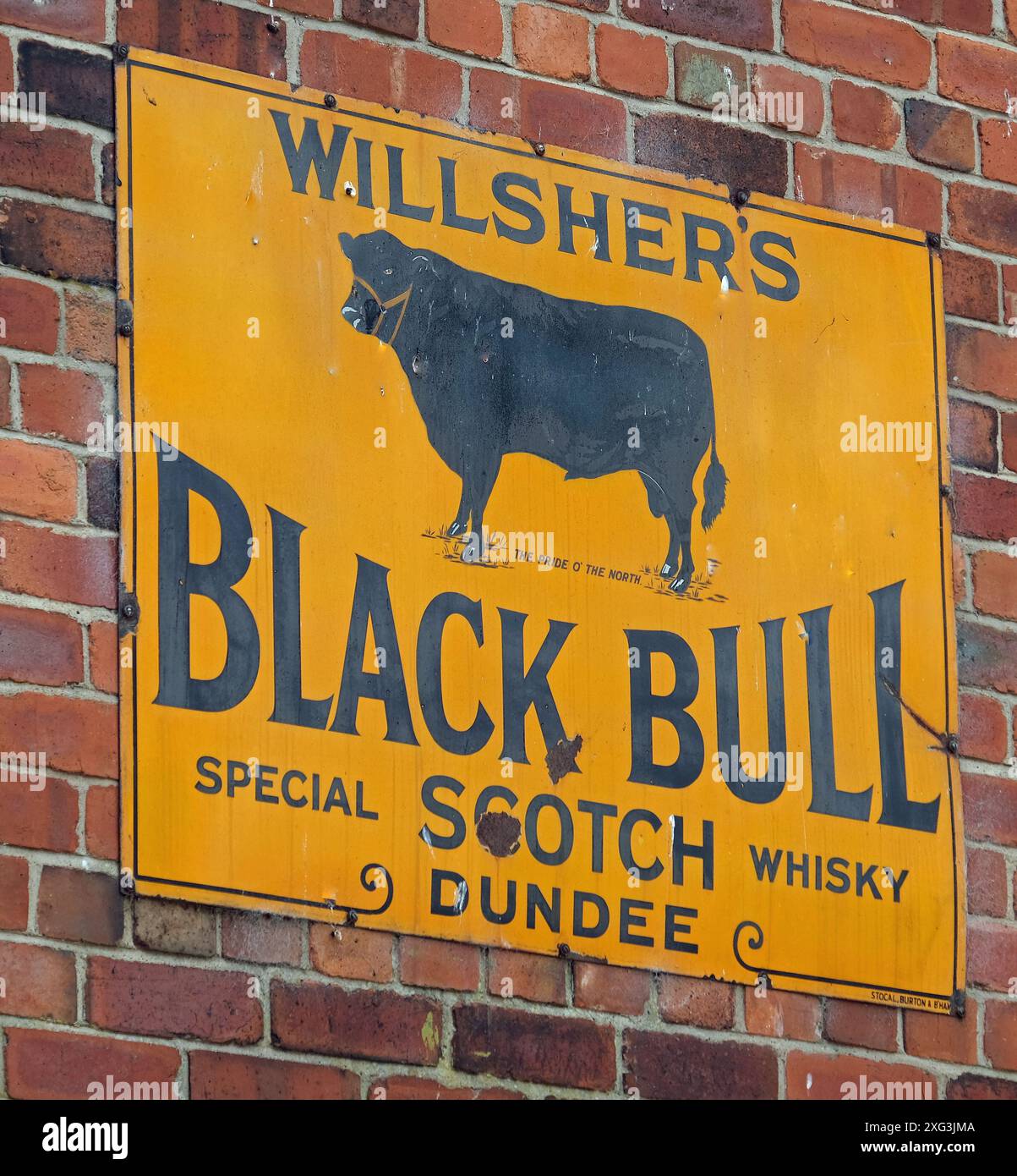 Beamish open air museum. UK. Vintage advertising signs on walls and ...