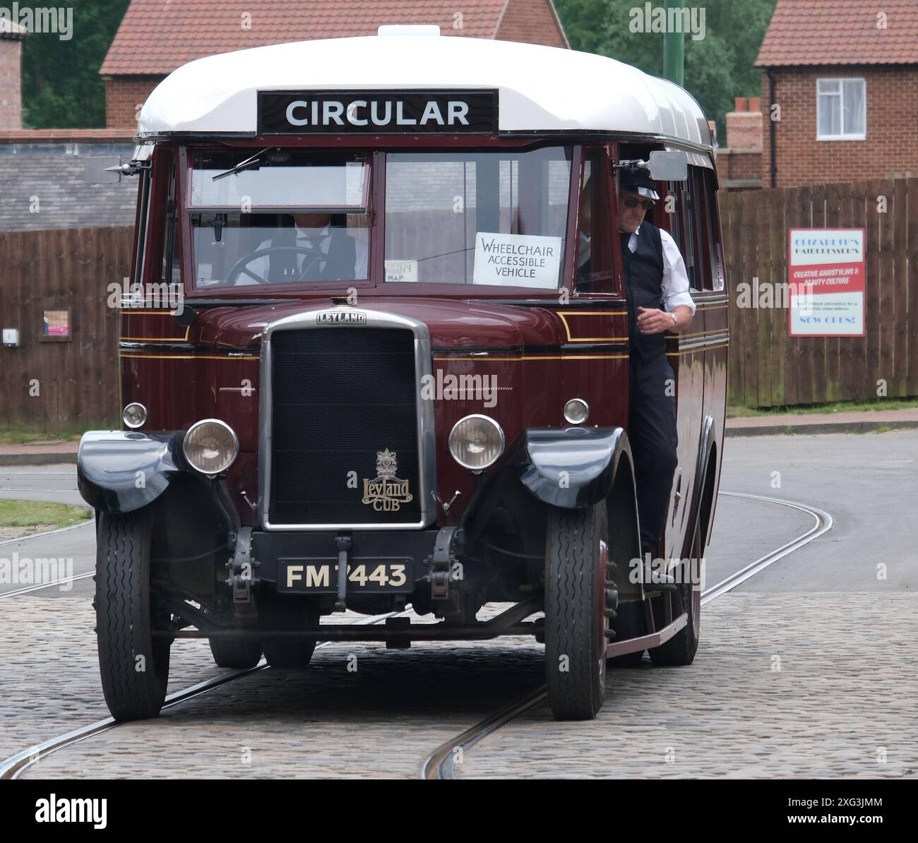 Vintage public transport. Bus Stock Photo - Alamy