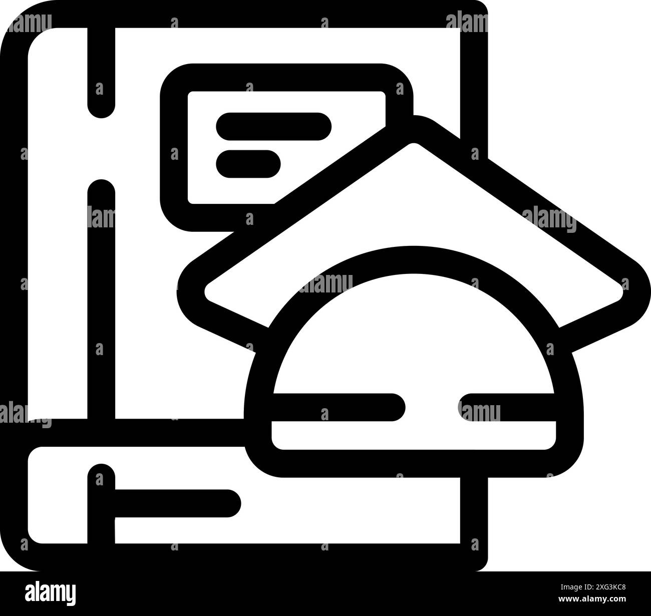 Graduation cap diploma symbolizing Black and White Stock Photos ...