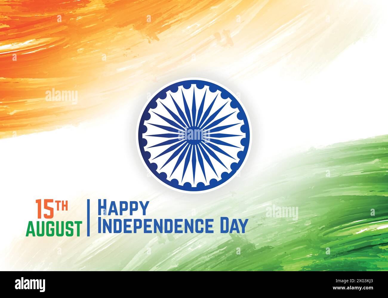 15 august India Independence Day Typographic design vector illustration ...
