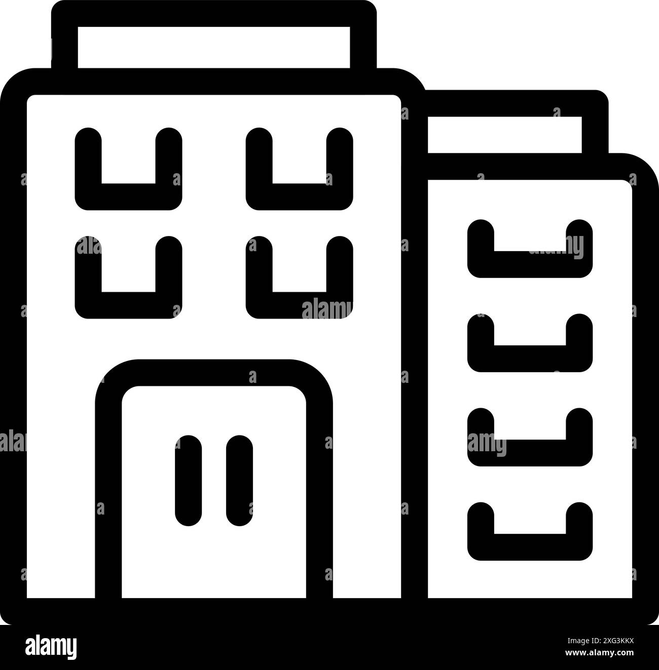 Urban design urban bustling buildings Black and White Stock Photos ...