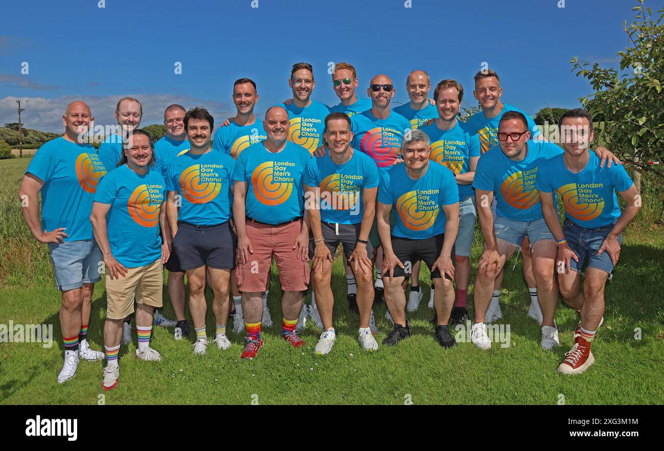LONDON GAY MEN'S CHORUS at CHESIL ROCKS DORSET 2024 Stock Photo - Alamy