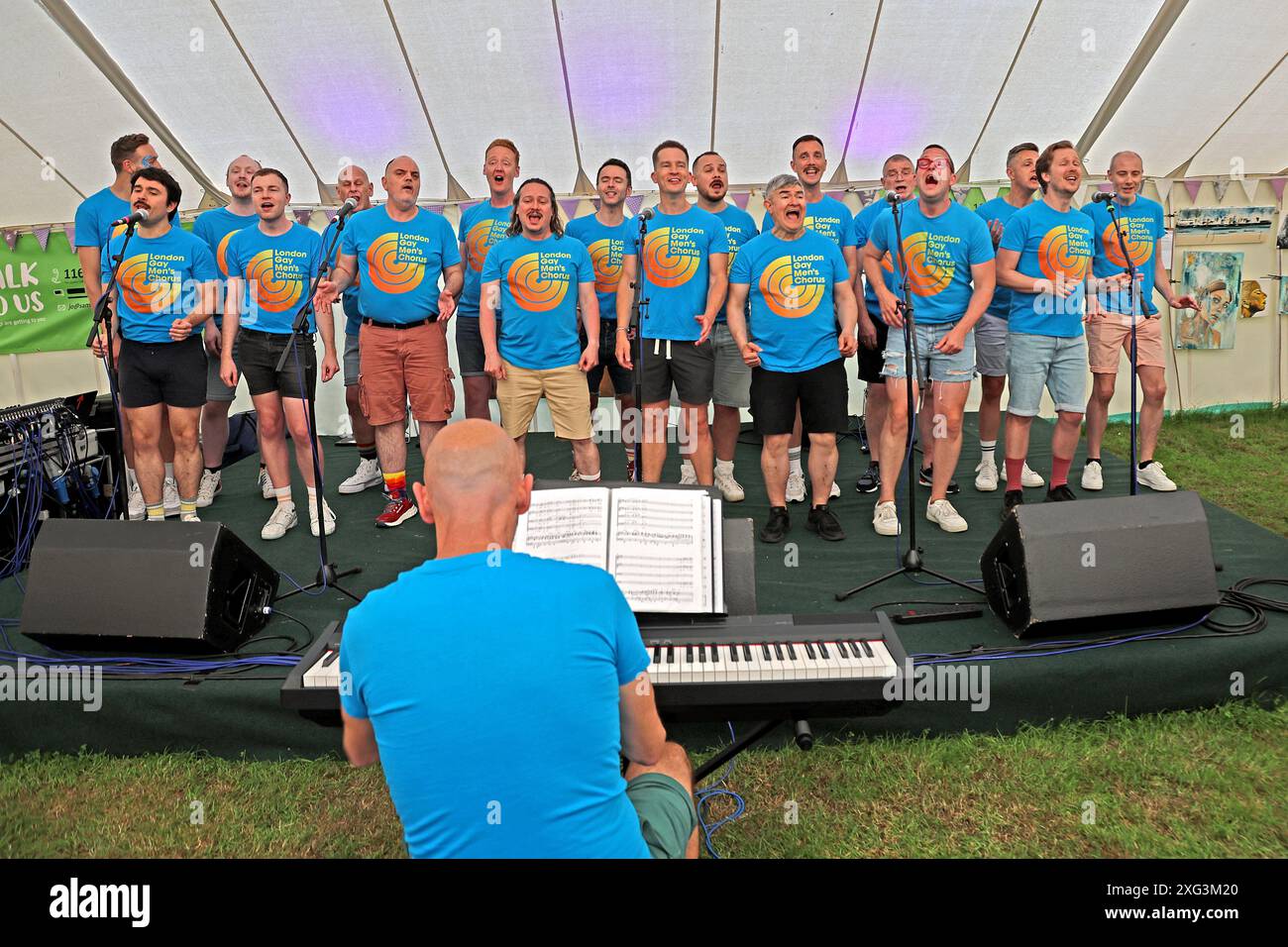 LONDON GAY MEN'S CHORUS at CHESIL ROCKS DORSET 2024 Stock Photo - Alamy