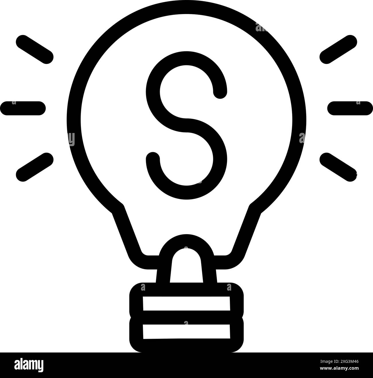 Light bulb is shining, representing a new idea for a project or startup ...