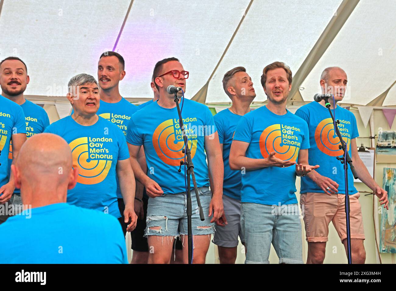 LONDON GAY MEN'S CHORUS at CHESIL ROCKS DORSET 2024 Stock Photo - Alamy