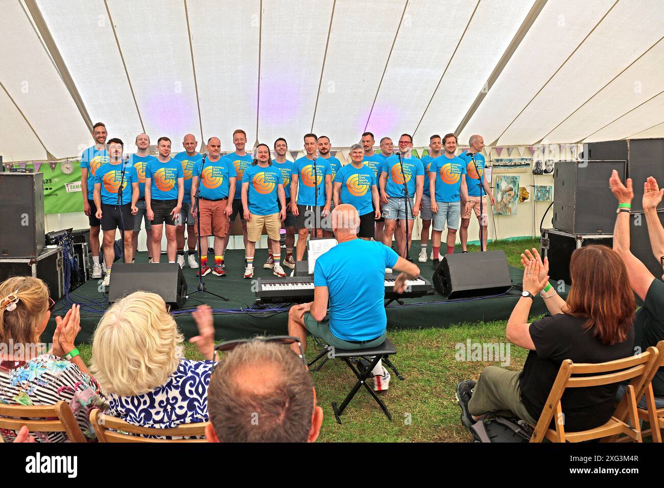 LONDON GAY MEN'S CHORUS at CHESIL ROCKS DORSET 2024 Stock Photo - Alamy