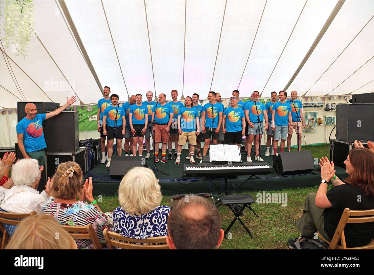 LONDON GAY MEN'S CHORUS at CHESIL ROCKS DORSET 2024 Stock Photo - Alamy