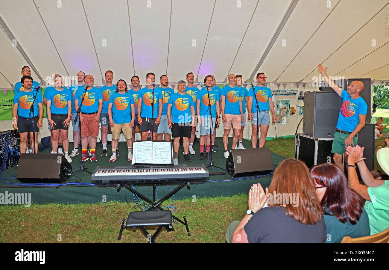 LONDON GAY MEN'S CHORUS at CHESIL ROCKS DORSET 2024 Stock Photo - Alamy