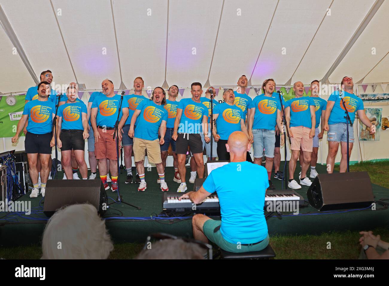 LONDON GAY MEN'S CHORUS at CHESIL ROCKS DORSET 2024 Stock Photo - Alamy