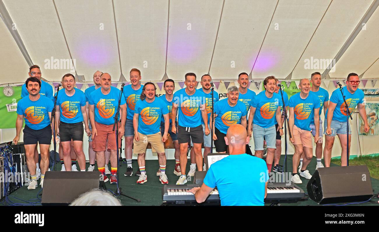 LONDON GAY MEN'S CHORUS at CHESIL ROCKS DORSET 2024 Stock Photo - Alamy