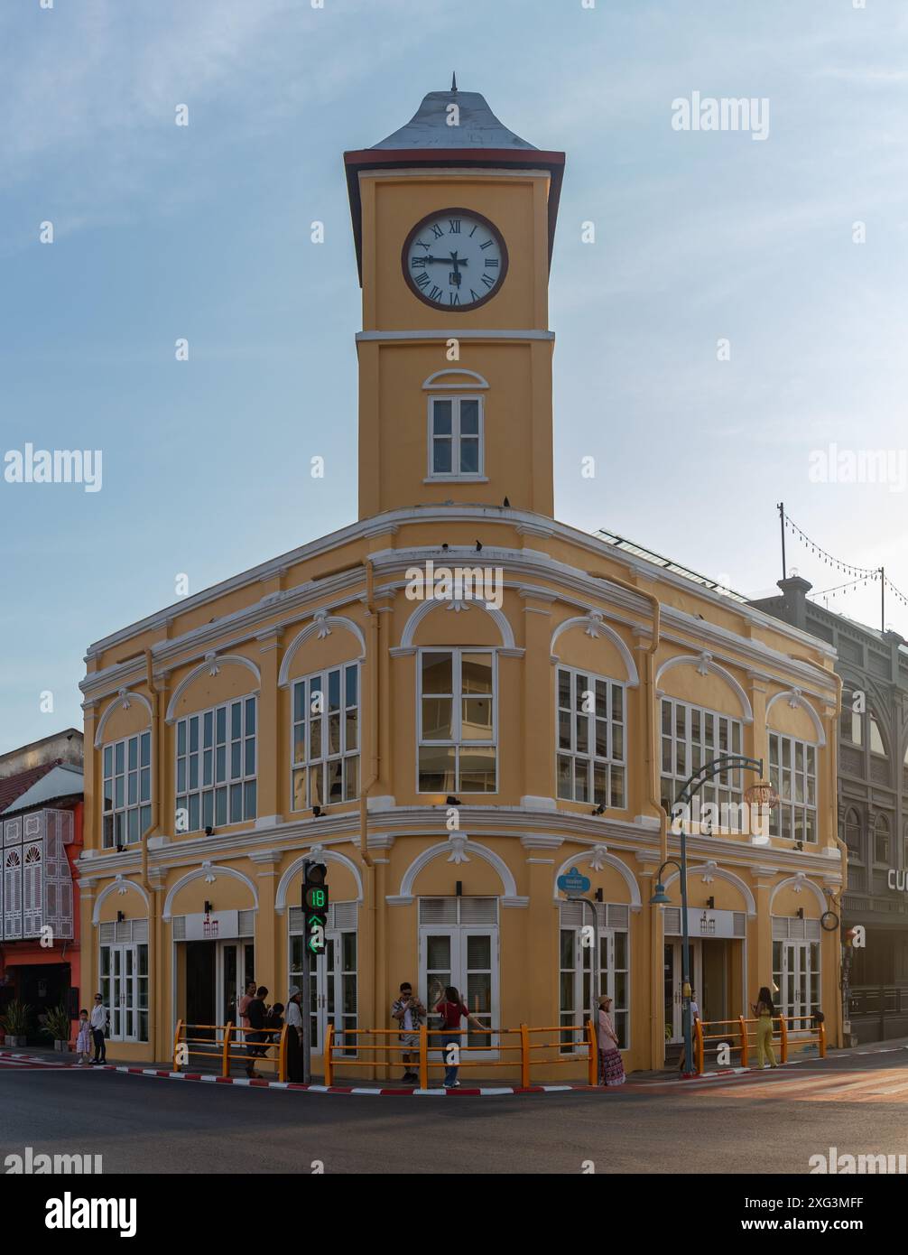A picture of the yellow Museum Phuket Building in Phuket Old Town Stock ...
