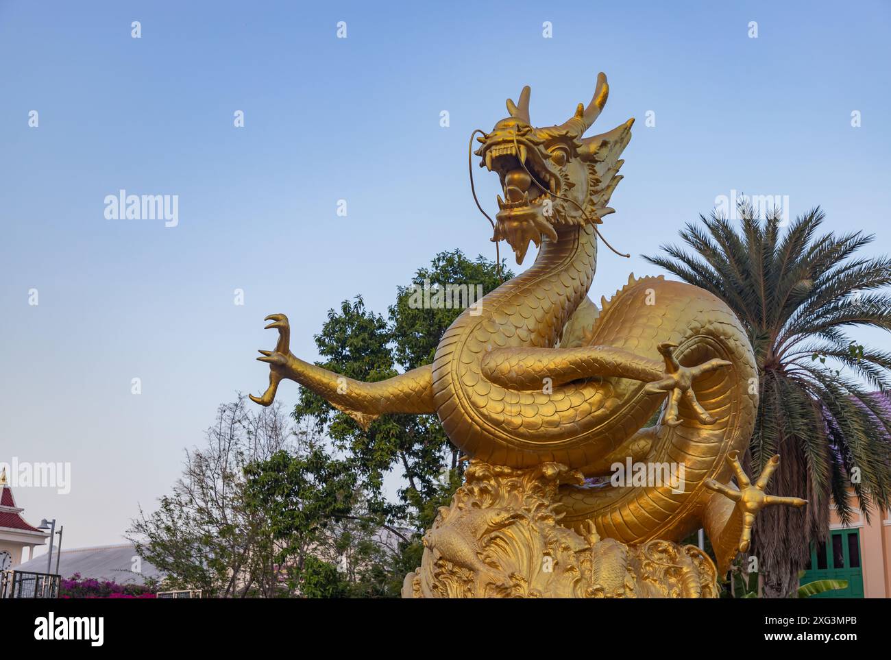 A picture of the Hai Leng Ong Golden Dragon Monument at Queen Sirikit ...