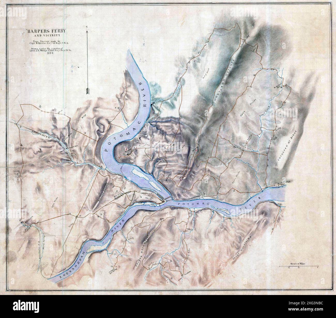 Map of harpers ferry hi-res stock photography and images - Alamy