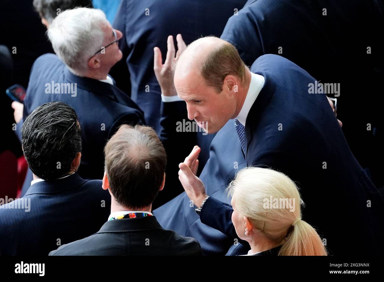 The Prince of Wales (right) speaks with The FA Chief Executive Officer ...