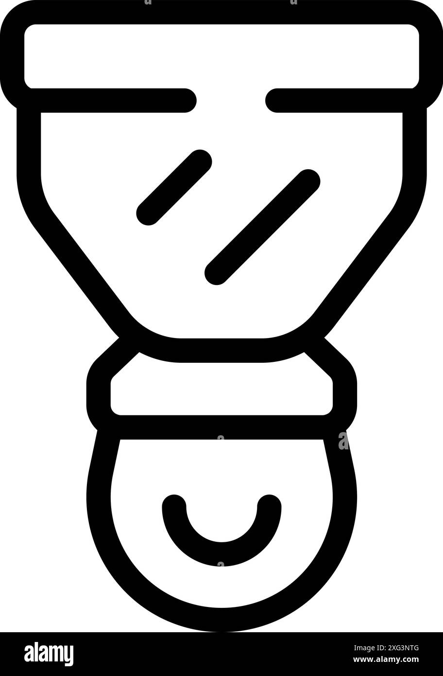 Simple icon of a drip coffee maker brewing a delicious cup of black ...
