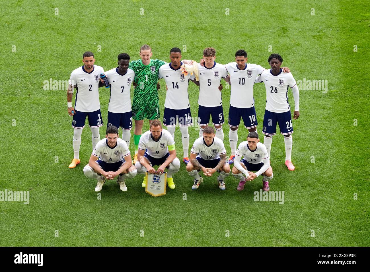 England players pose for a team photo ahead of the UEFA Euro 2024 ...