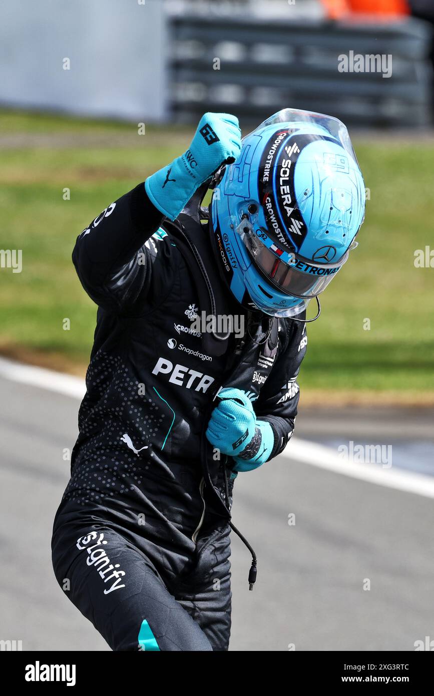 Silverstone, UK. 06th July, 2024. George Russell (GBR) Mercedes AMG F1 ...