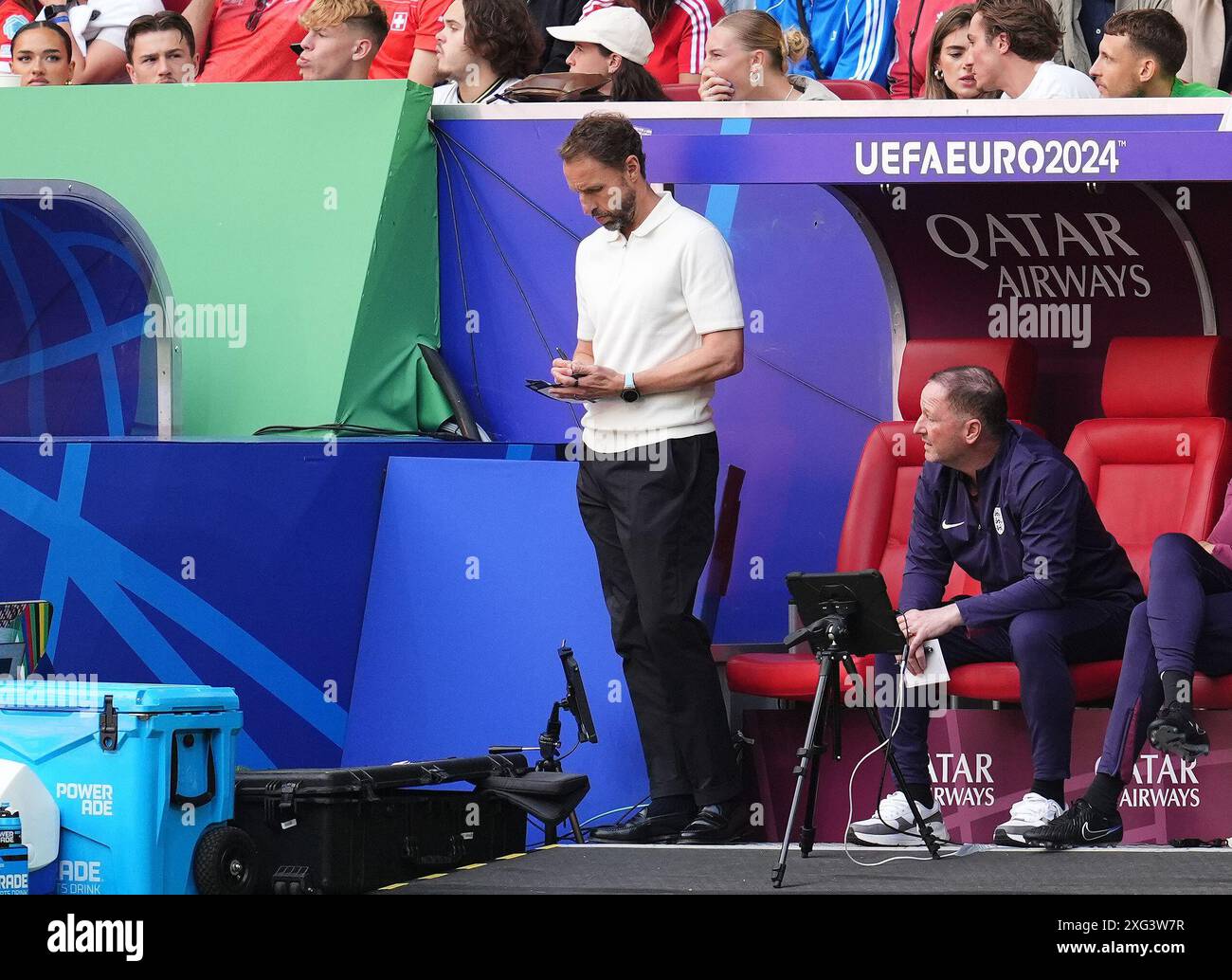 England manager Gareth Southgate during the UEFA Euro 2024, quarter ...