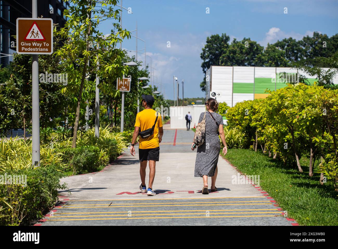 Tourists are walking under the scorching heat while checking out the ...