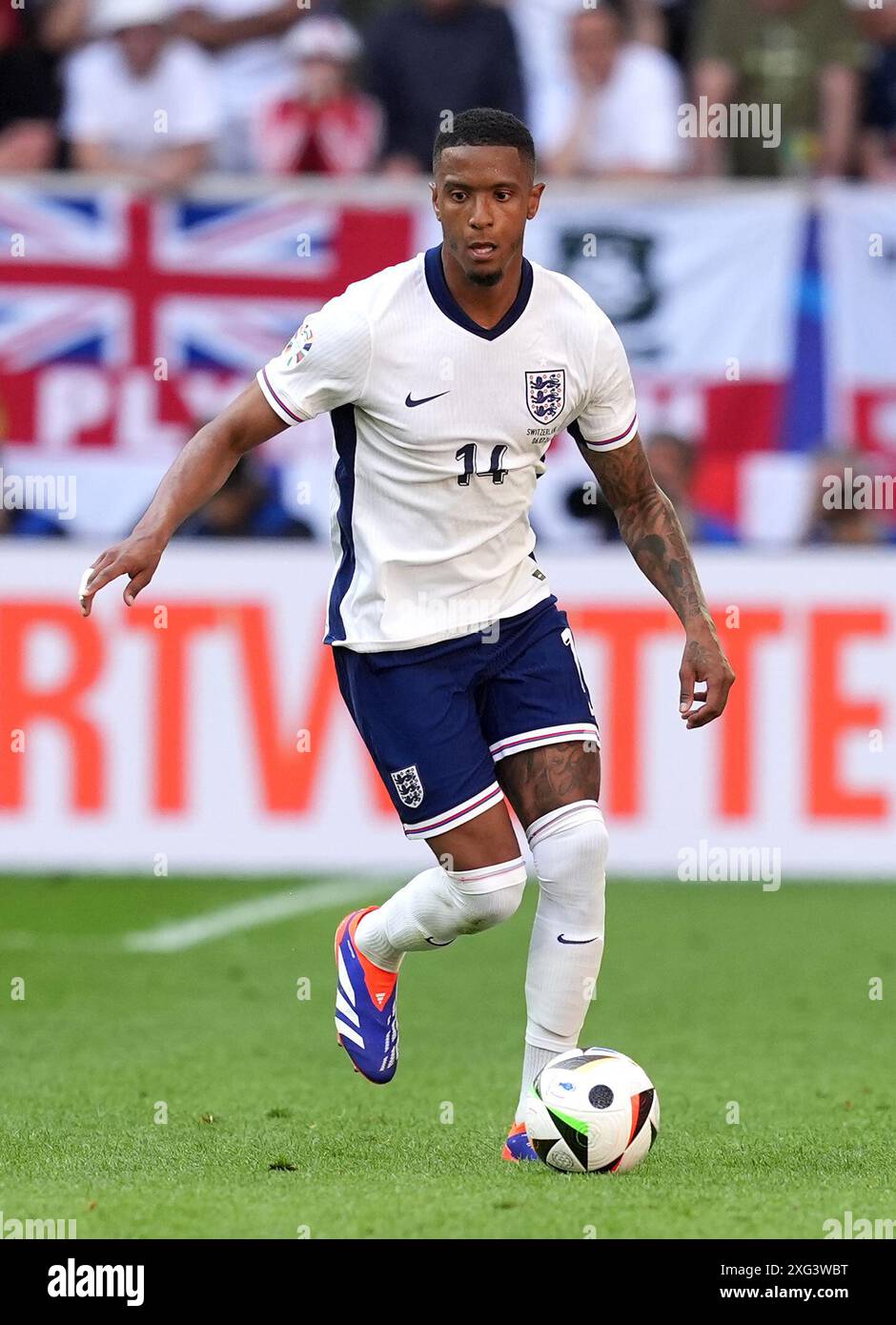 England's Ezri Konsa in action during the UEFA Euro 2024, quarter-final ...