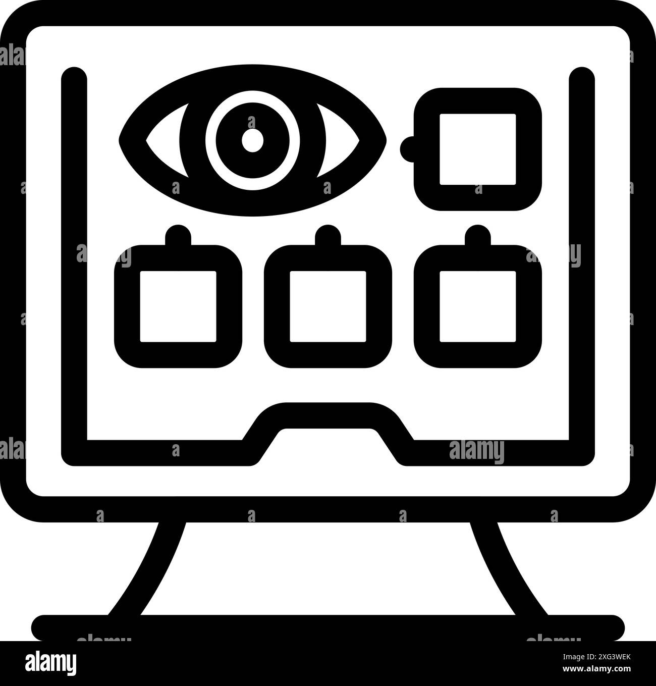 Computer Program Displaying Eye Test With Different Optometry Charts For Online Visual Acuity