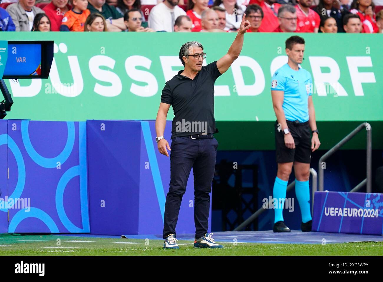 Switzerland head coach Murat Yakin during the UEFA Euro 2024 match ...