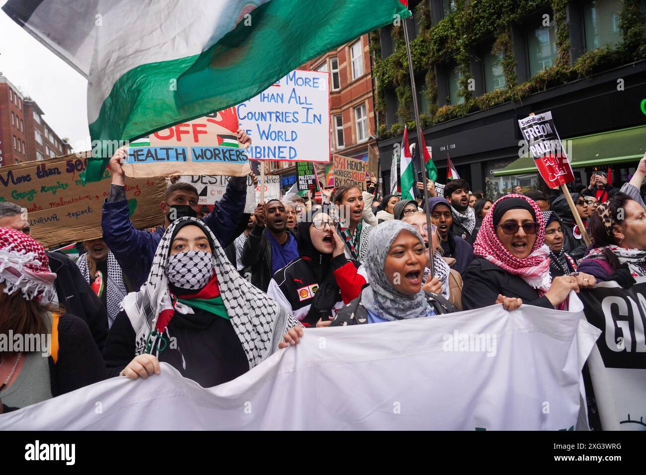 London, United Kingdom. 6th July 2024. Tens of thousands took to the ...