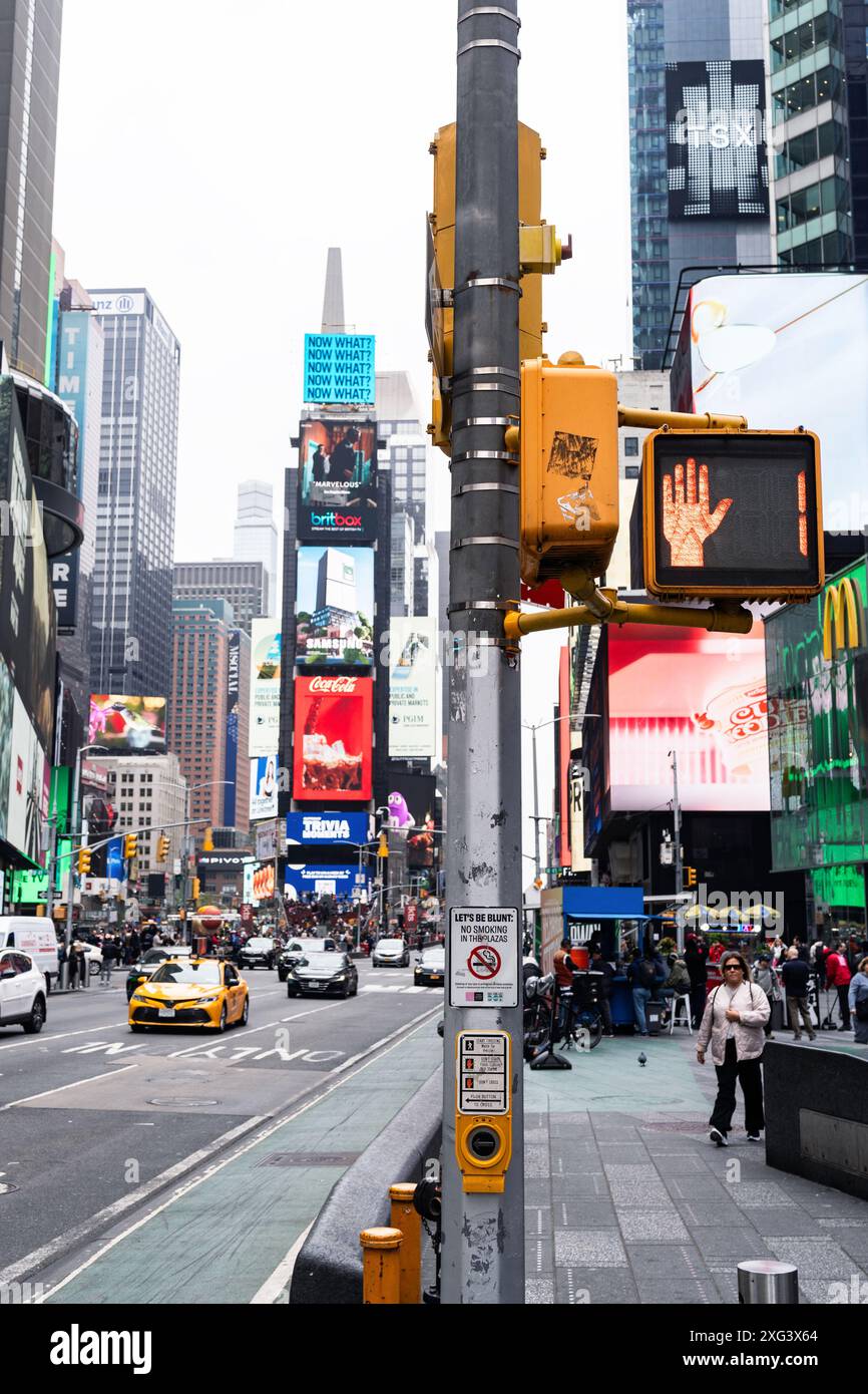 Times Square, one of the most famous places in Manhattan and the Big ...